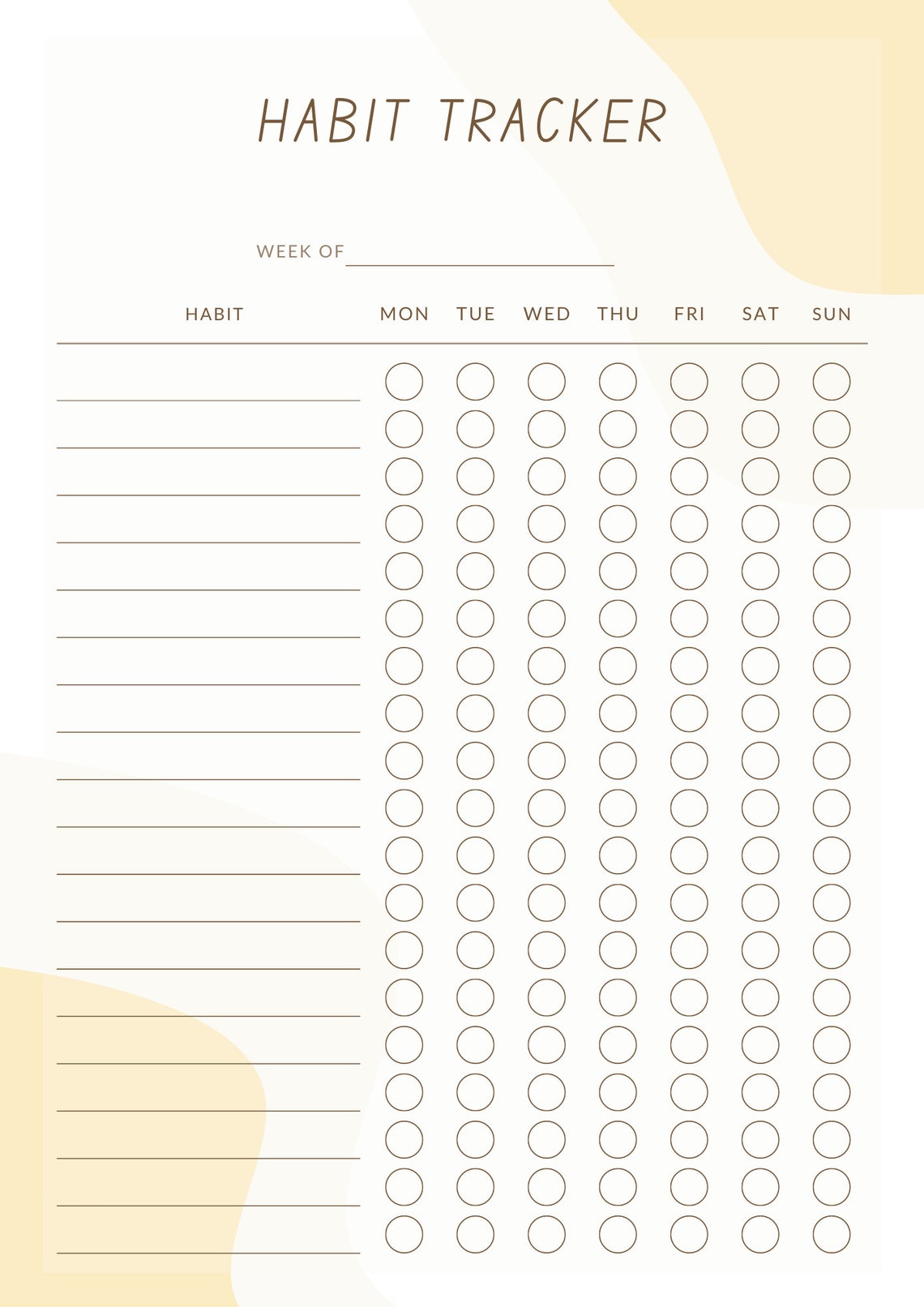 Personal Habit Tracker Daily Planner Daily Tracker Habit - Etsy