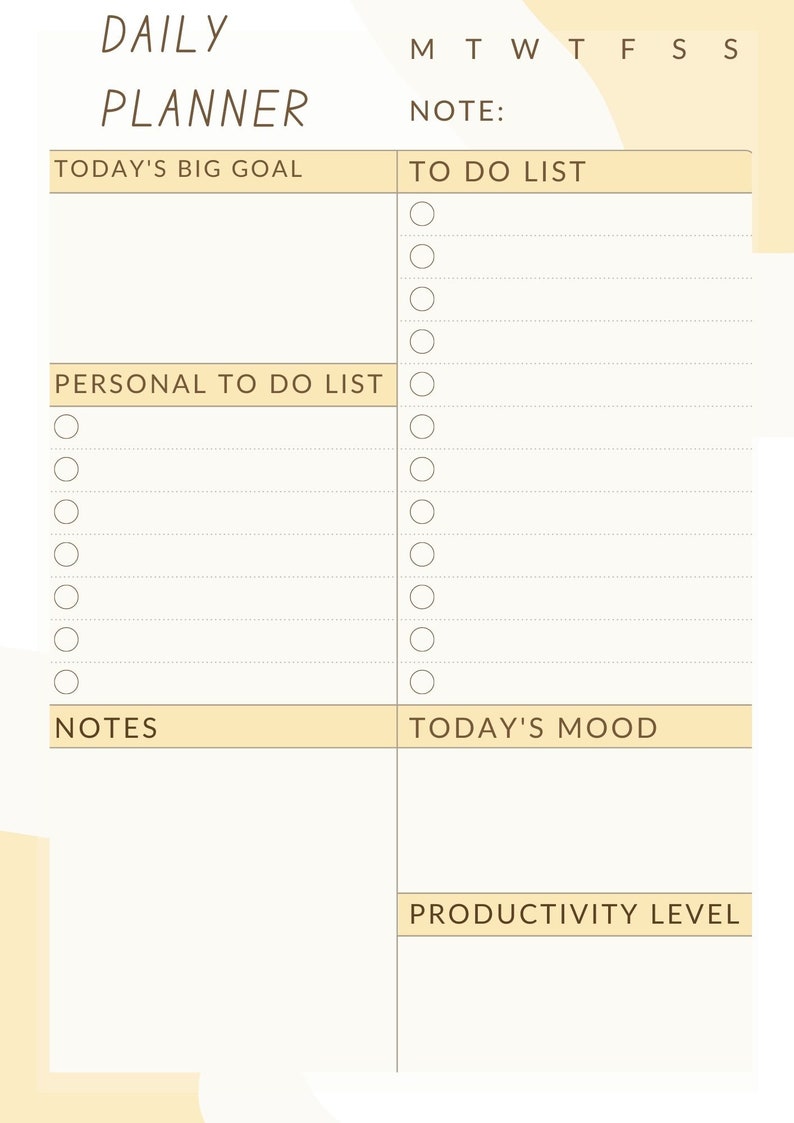 Personal Habit Tracker Daily Planner Daily Tracker Habit Planner ...