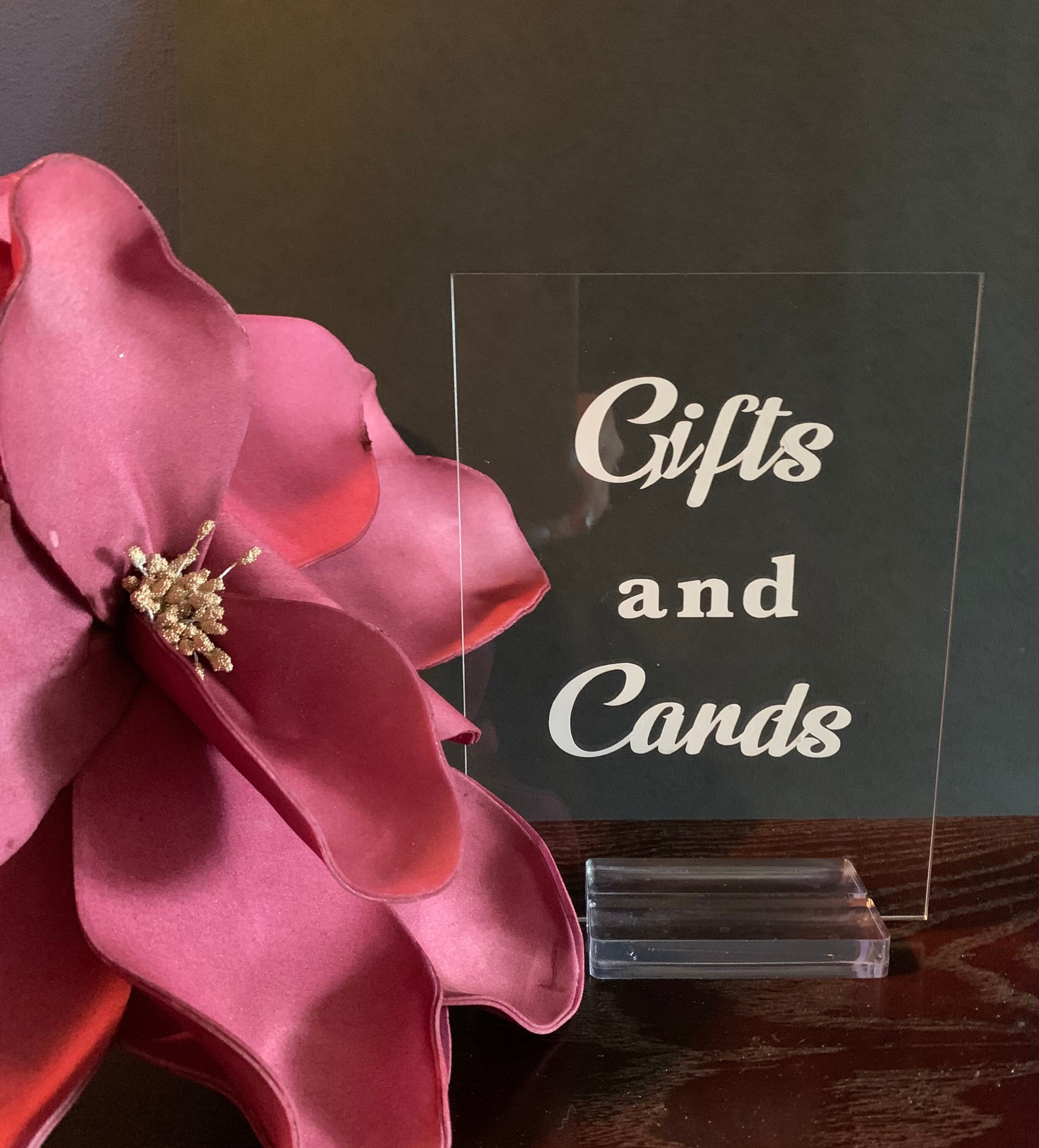 Acrylic personalized gifts and cards wedding sign for special | Etsy