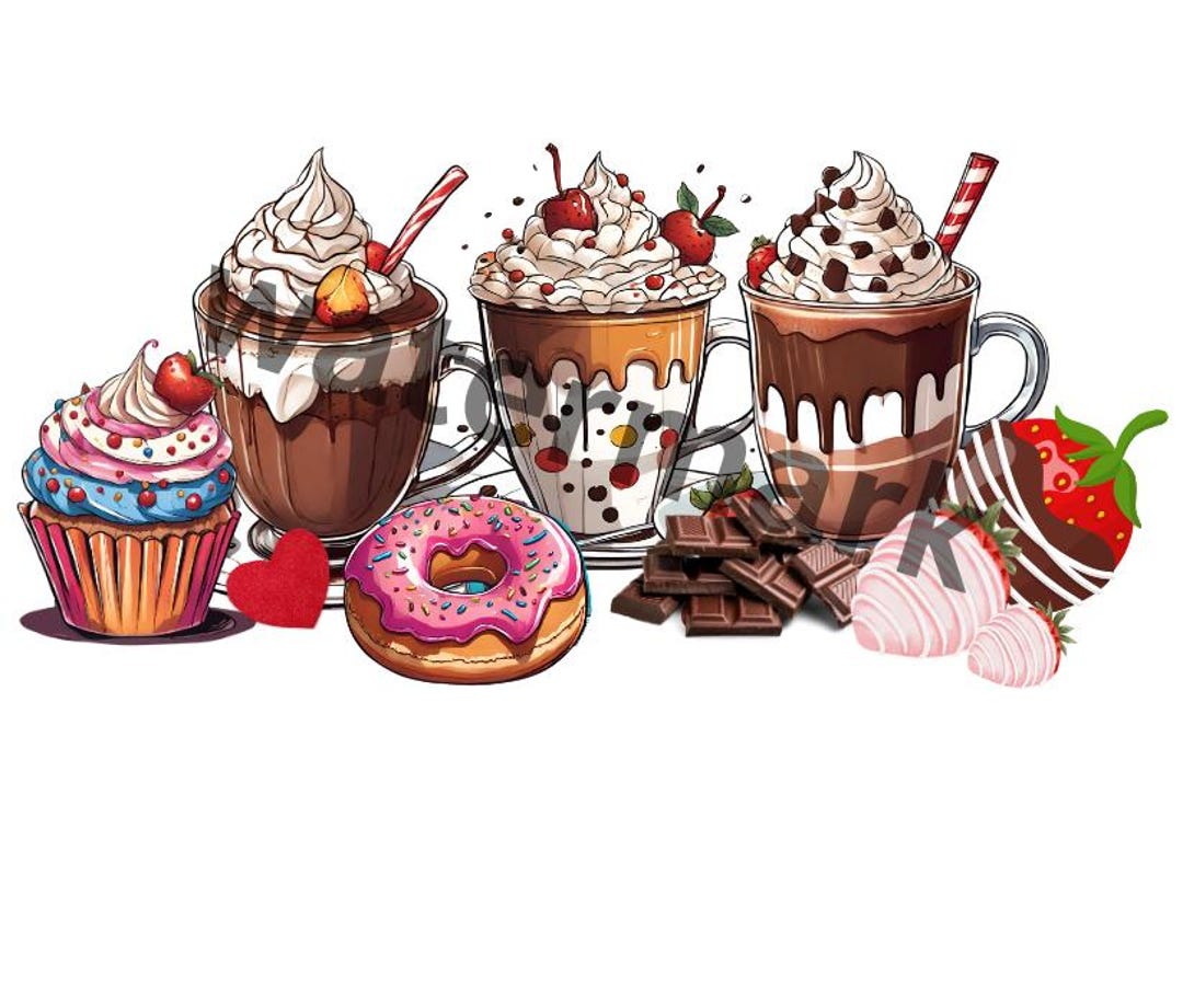 Christmas Desserts Watercolor Clip Art, Festive Treats (digital) - Etsy