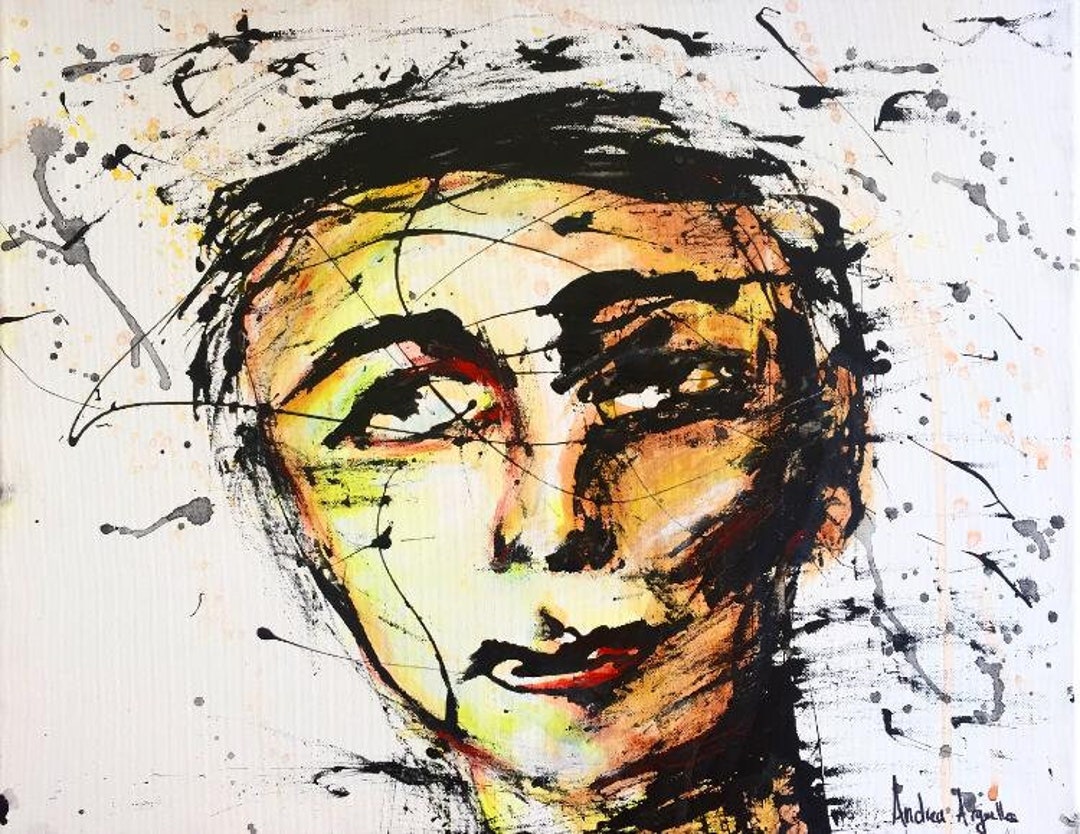 Expressionist Watercolor Painting on Canvas 16x20 - Etsy