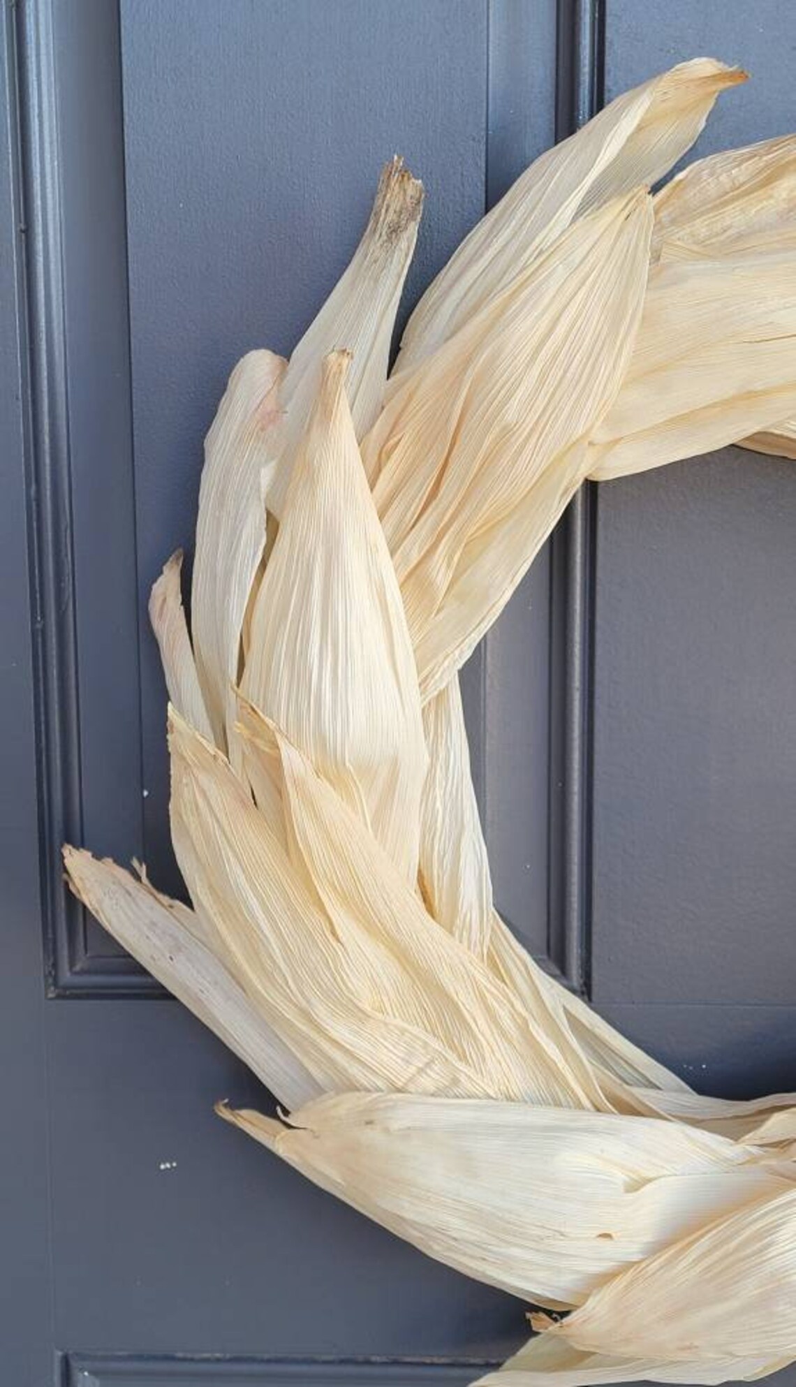 Fall Corn Husk Wreath Thanksgiving Corn Husk Door Decor - Etsy