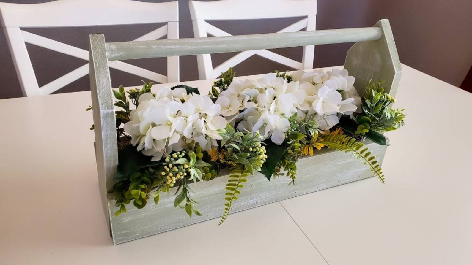 Rustic Farmhouse Spring Table Arrangement Spring Floral - Etsy