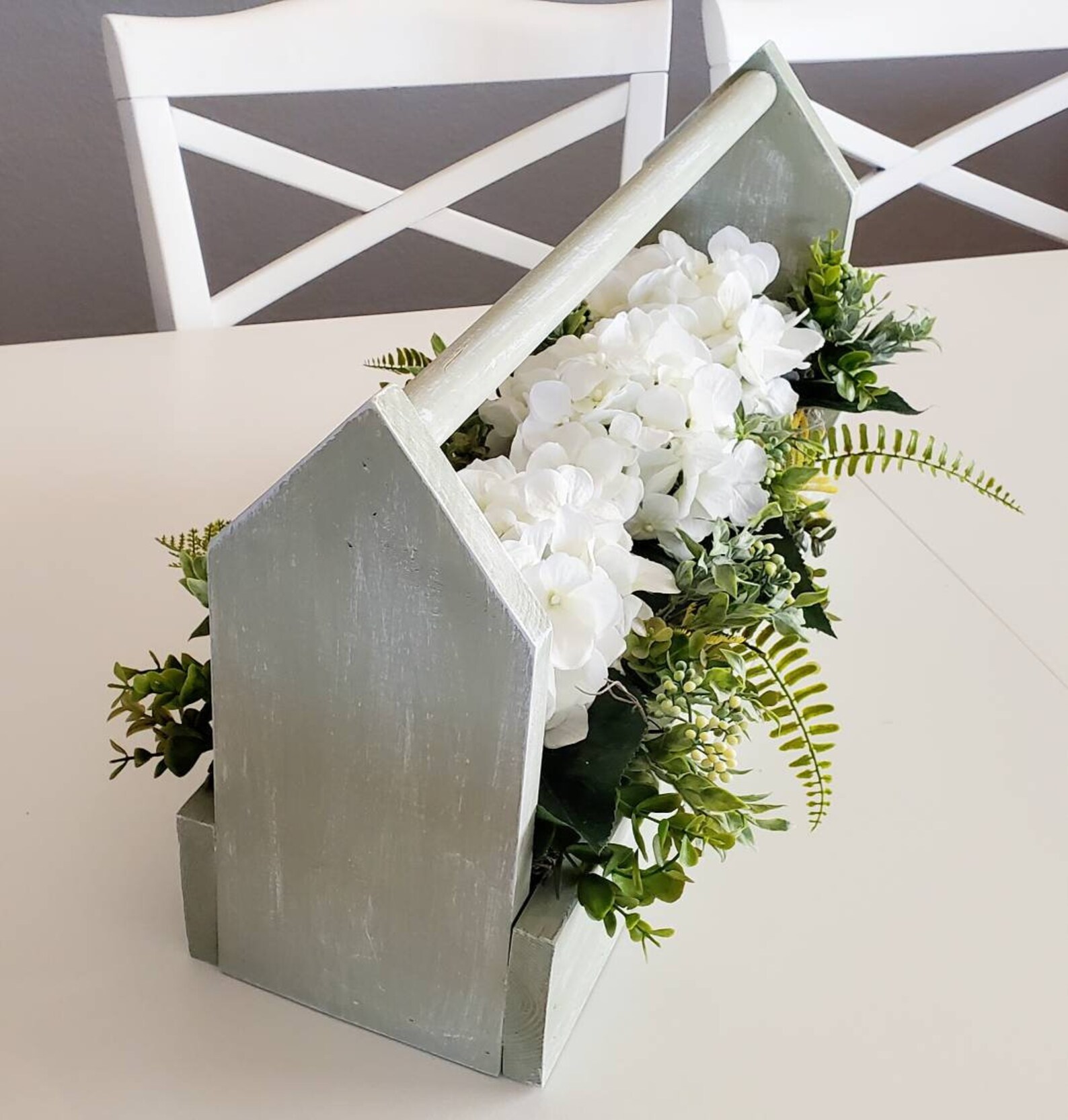 Rustic Farmhouse Spring Table Arrangement Spring Floral - Etsy