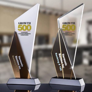 Personalized Trophy Award, Engraved Crystal Trophy, Customize Corporate ...
