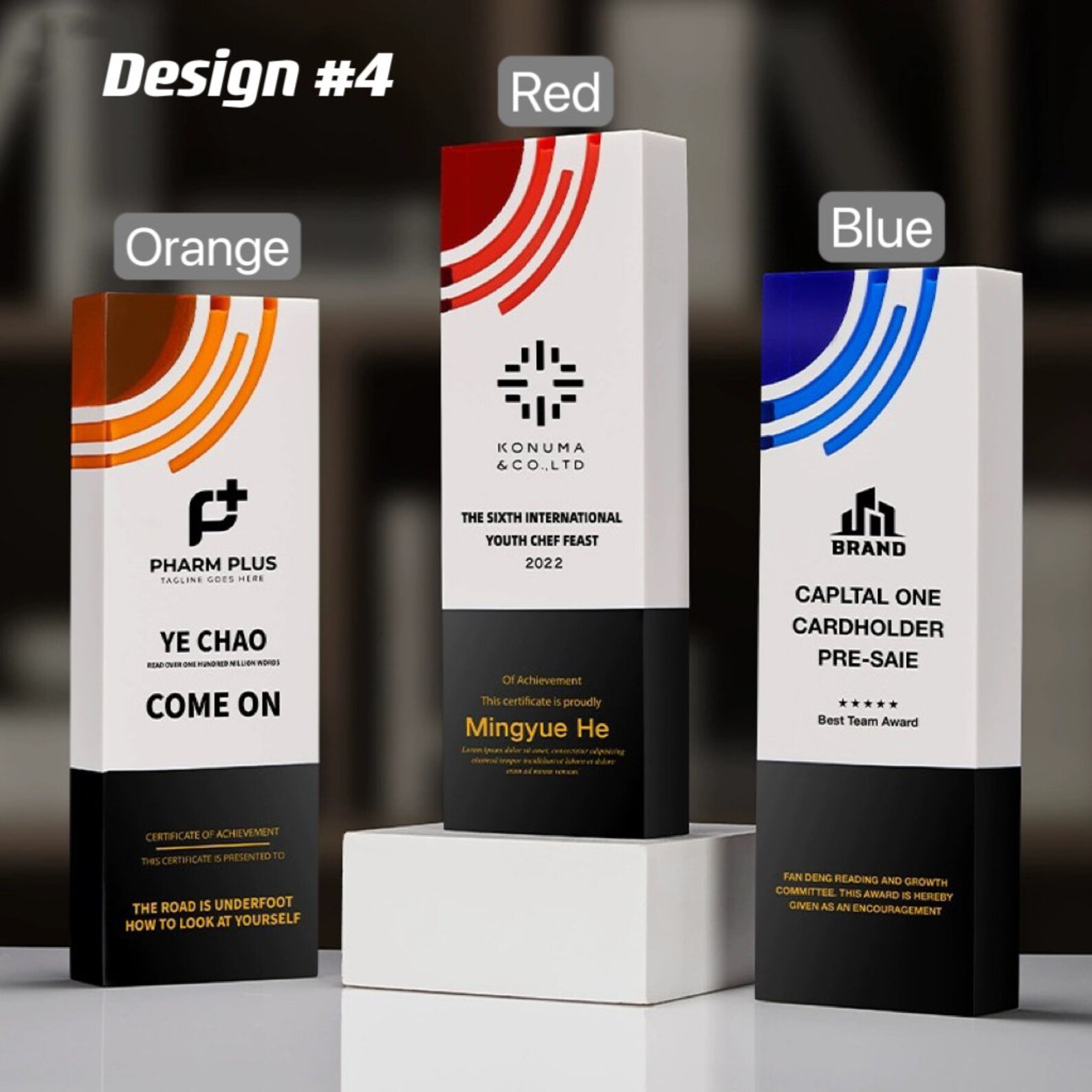 Personalized Trophy Award, Recognition Plaque, Gifts for Business ...