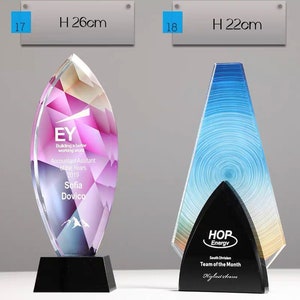 Personalized Trophy Award, Custom Engraved Trophy, Corporate Trophy ...