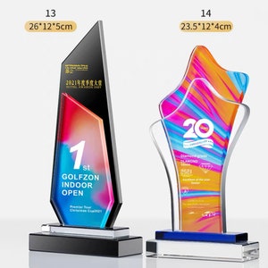 Personalized Crystal Trophy Award for Graduation, Retirement, Hope ...