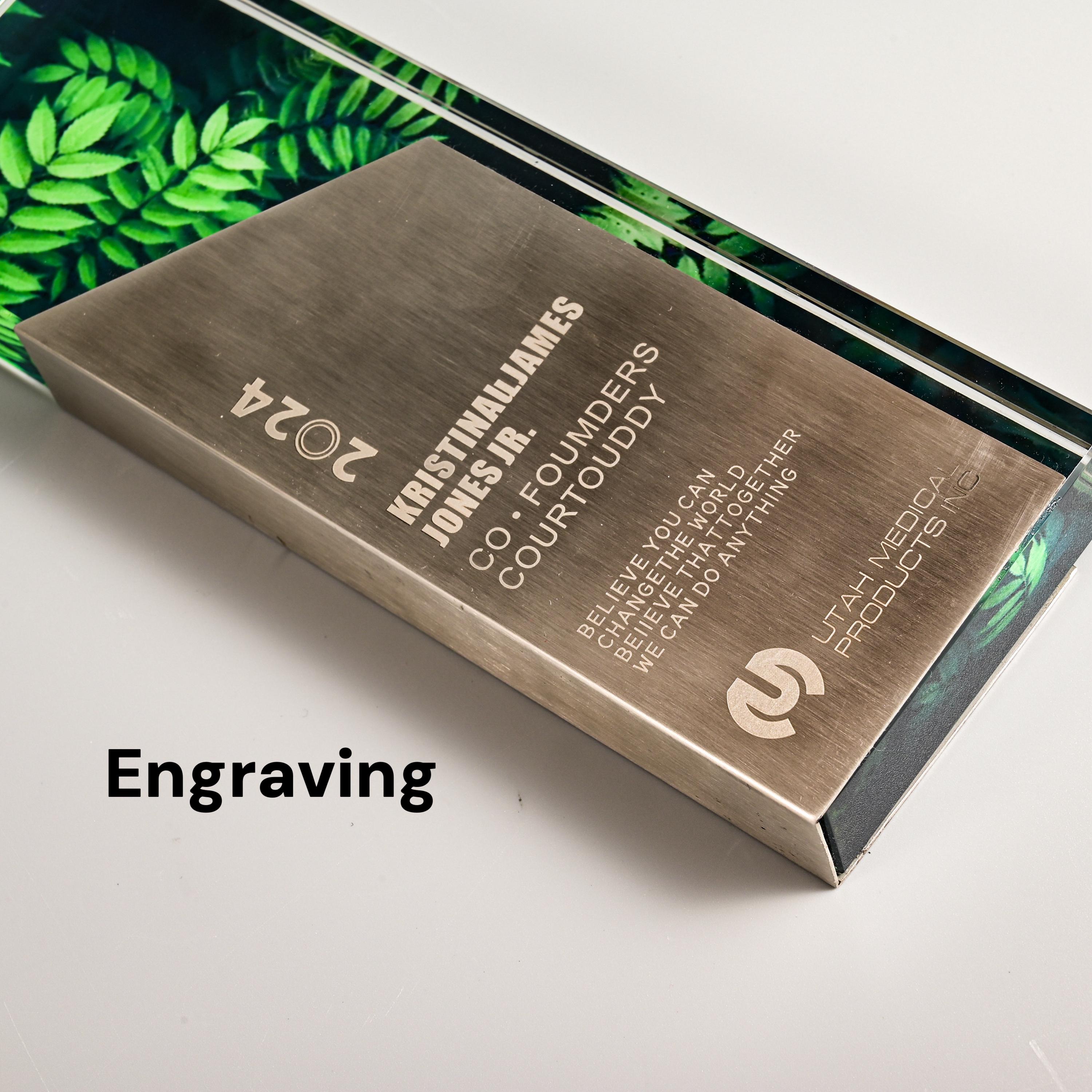 Personalized Trophy Award, Engraved Stainless Steel Trophy, Corporate ...