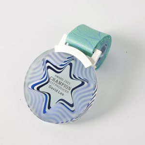 Custom Sports Medals Award With Ribbon, Personalized Basketball ...