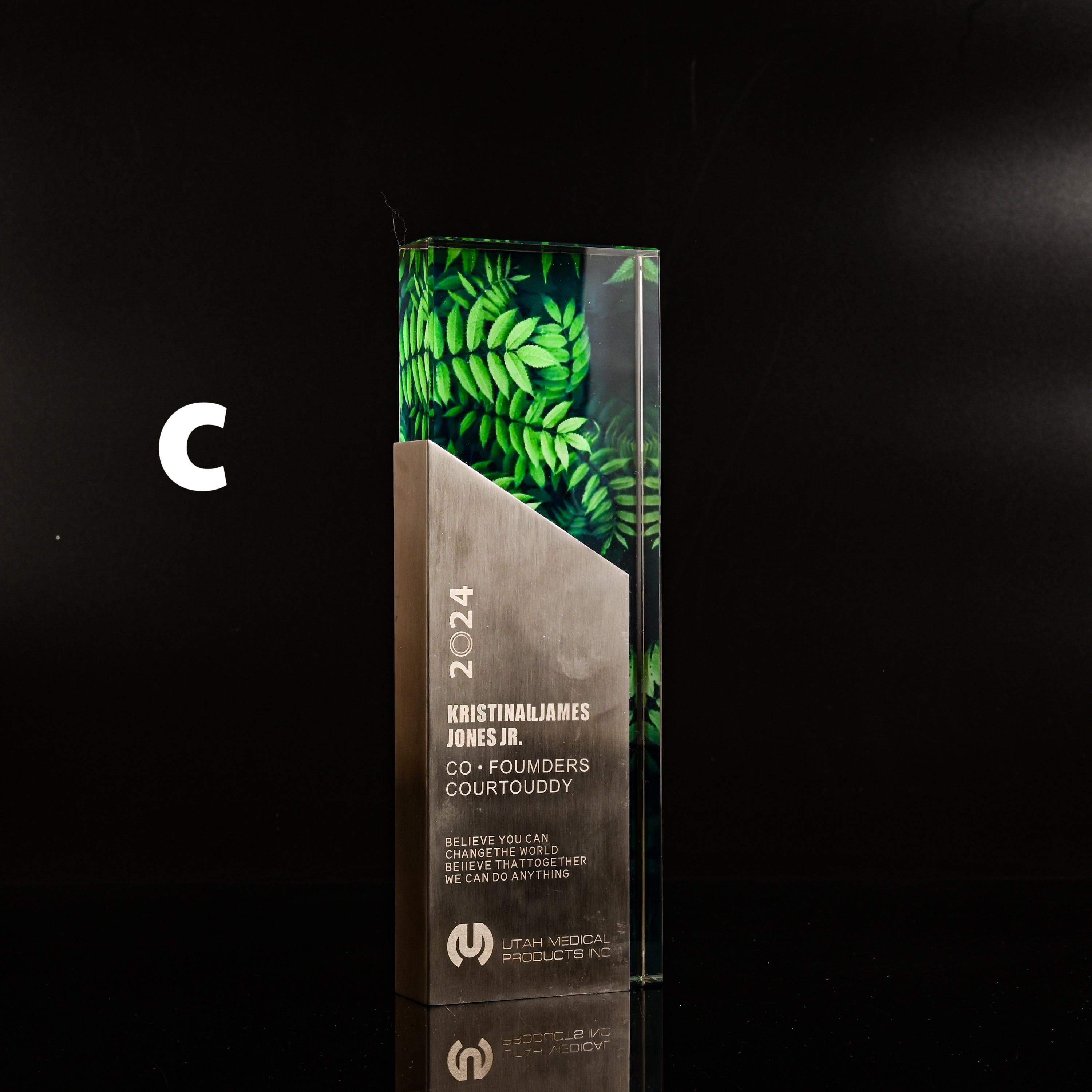 Personalized Trophy Award, Engraved Stainless Steel Trophy, Corporate ...