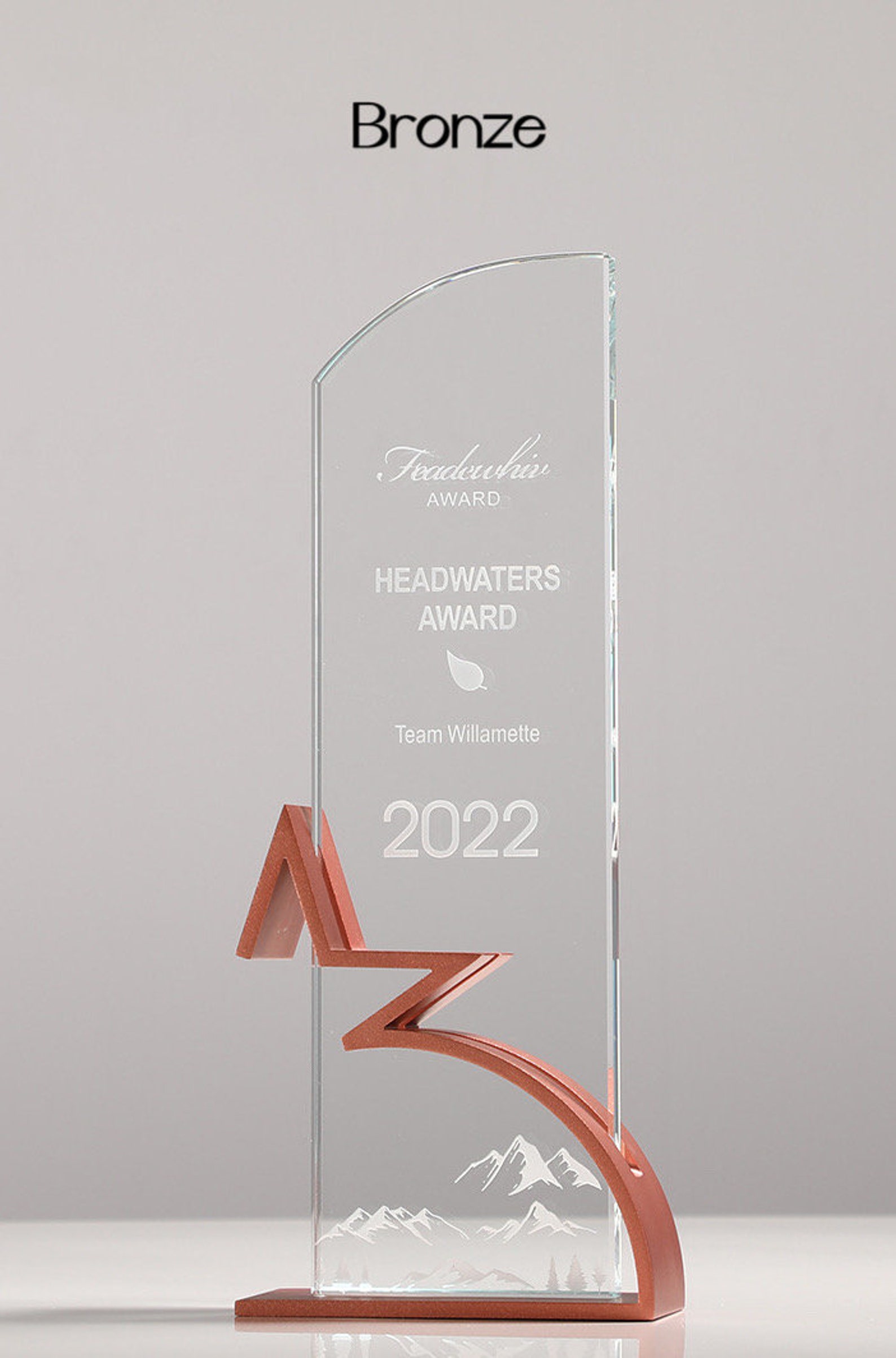 Custom Trophy Award, Engraved Crystal Corporate Trophy, Graduation ...