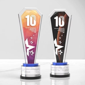 Personalized Crystal Trophy Award for Graduation, Retirement, Hope ...