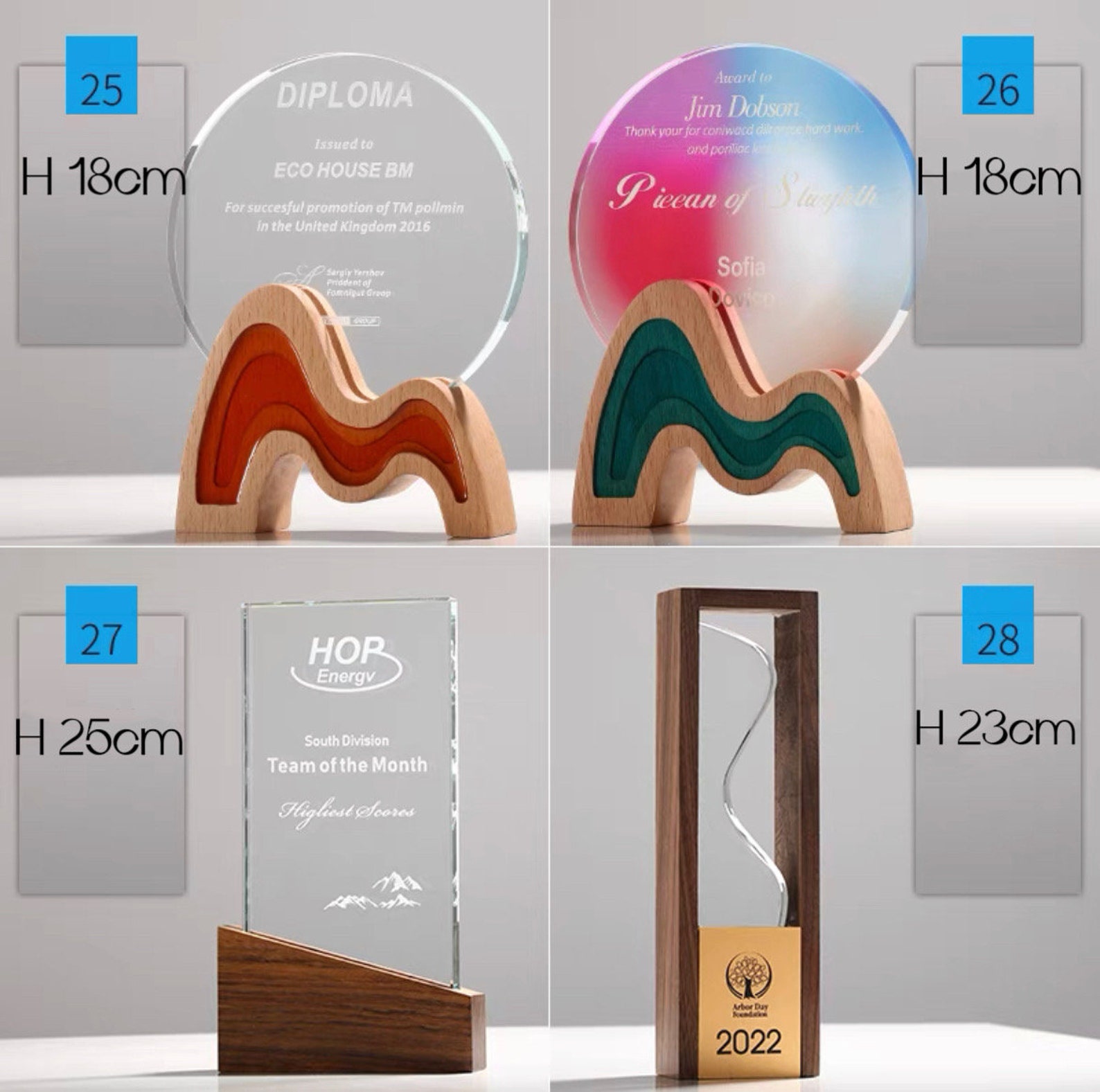 Personalized Trophy Award, Custom Engraved Trophy, Corporate Trophy ...