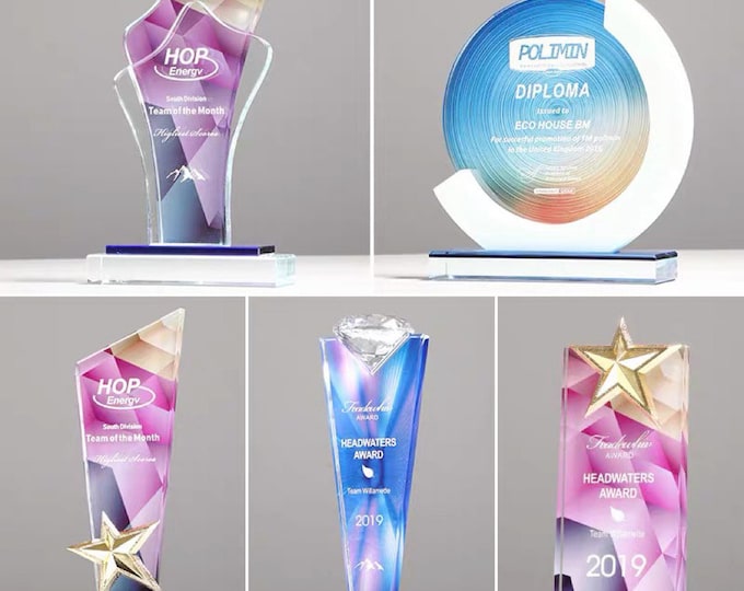 Personalized Trophy Award, Engraved Stainless Steel Trophy, Corporate ...