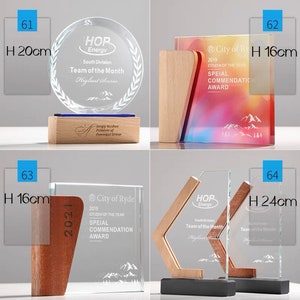 Personalized Trophy Award, Custom Engraved Trophy, Corporate Trophy ...