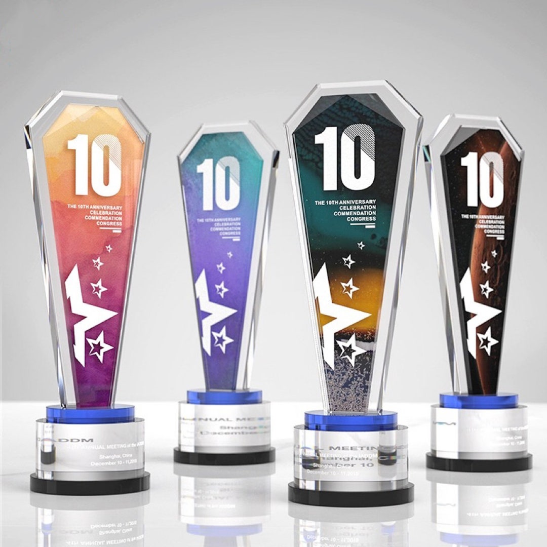 Personalized Crystal Trophy Award for Graduation, Retirement, Hope ...