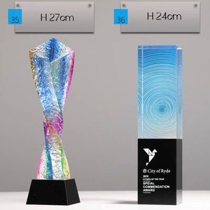 Personalized Trophy Award, Custom Engraved Trophy, Corporate Trophy ...