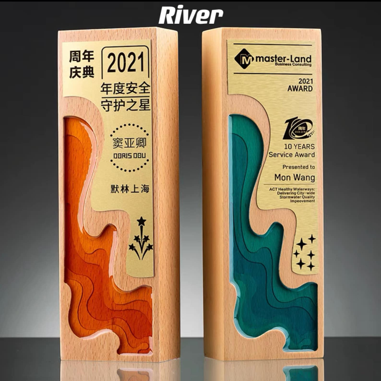 Personalized Trophy Award Wood and Acrylic Trophy Customize - Etsy UK