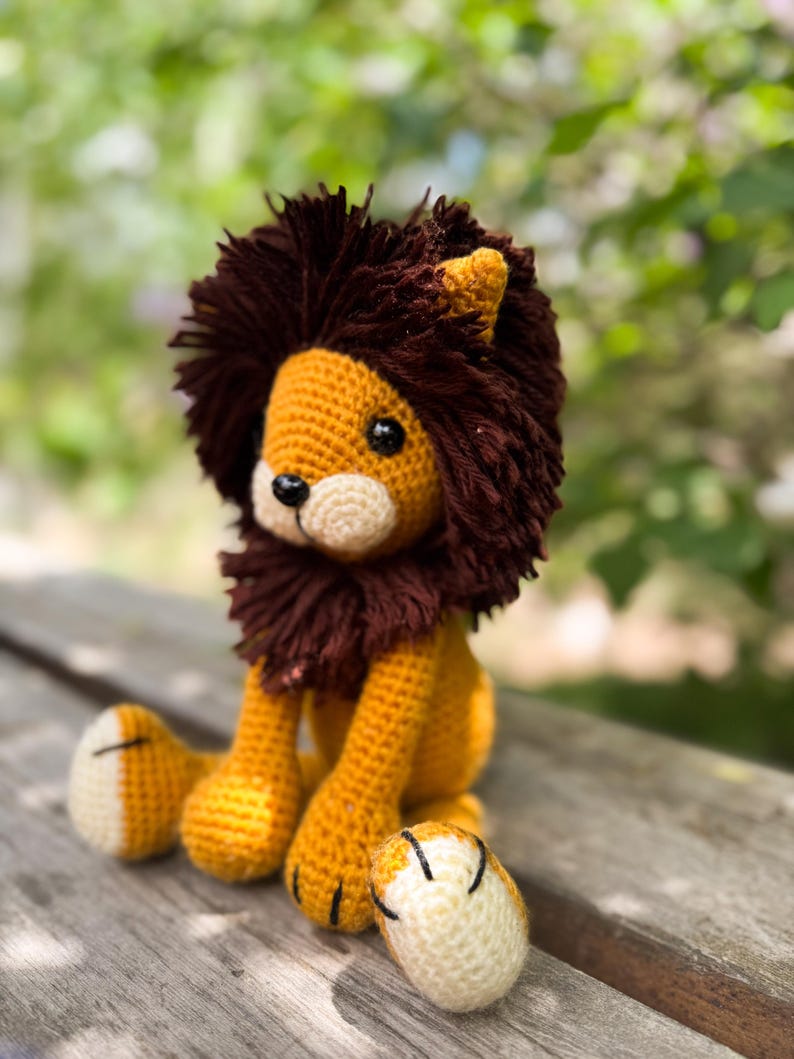 Lion Stuffed Toy - Etsy