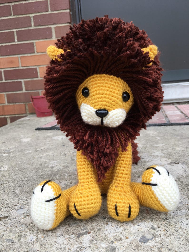Lion Stuffed Toy - Etsy