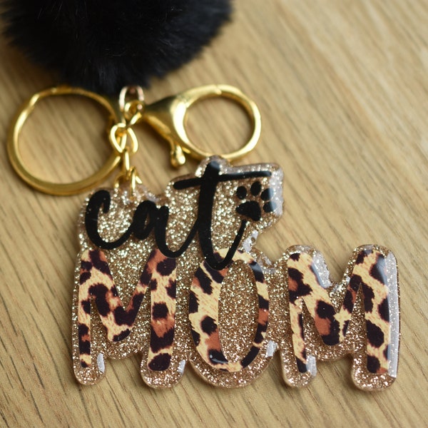 Cat Keychain - Etsy