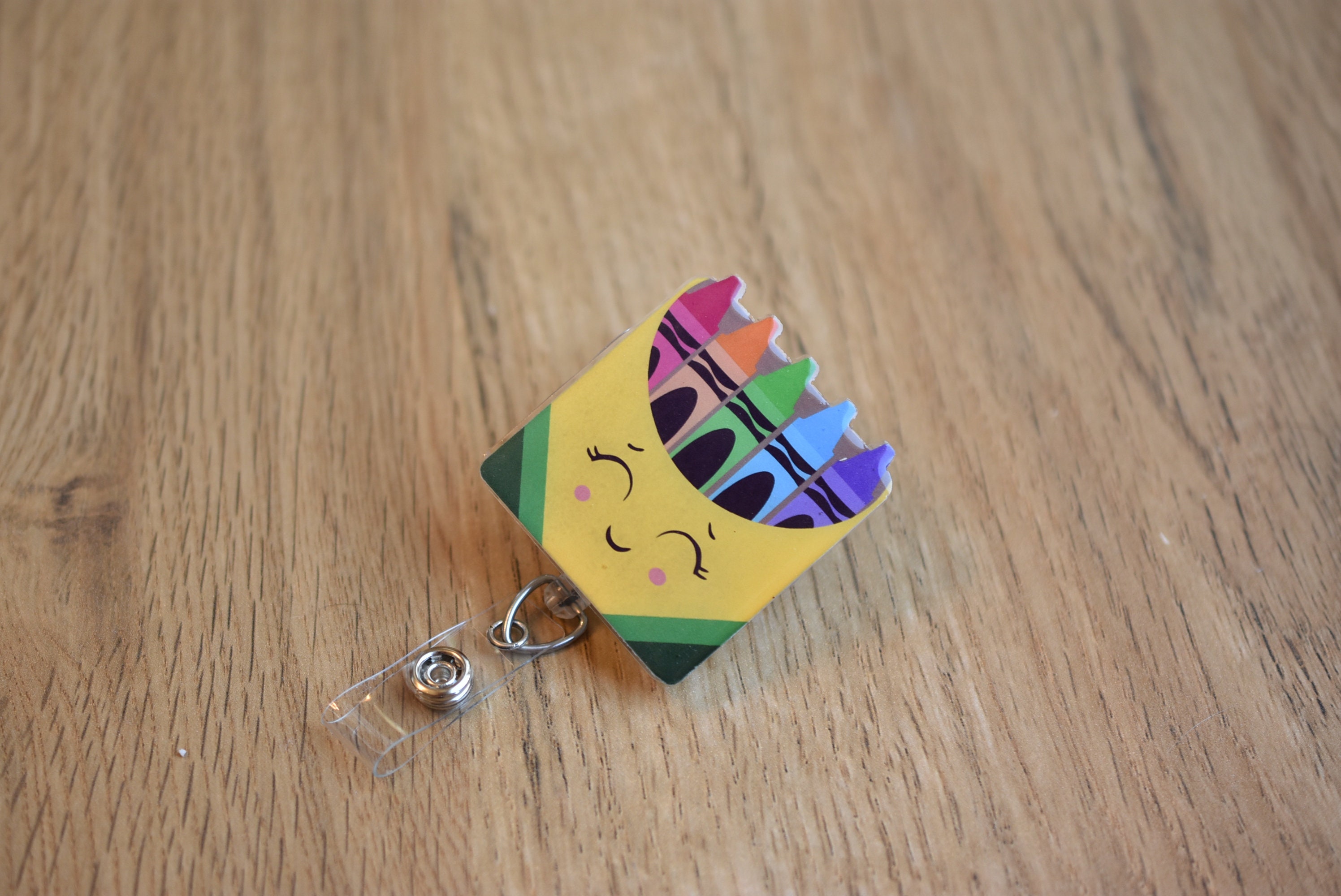 Crayon Box Lanyard Crayon Box Badge Reel Lanyard Badge | Etsy