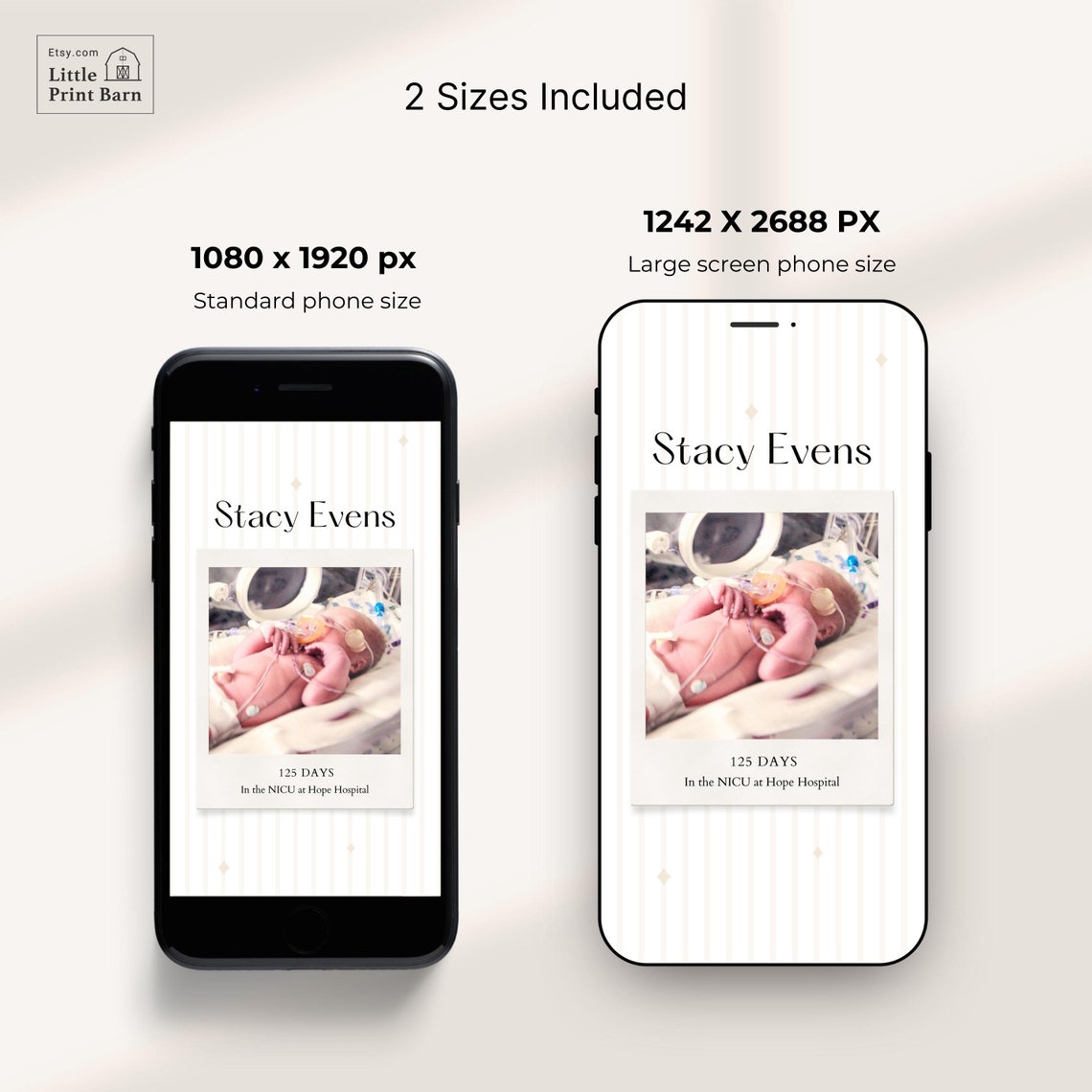 NICU Premature Baby Birth Announcement Video Template, Worth the Wait ...