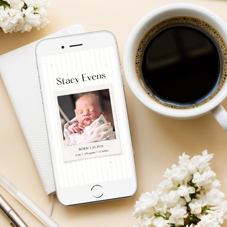 NICU Premature Baby Birth Announcement Video Template, Worth the Wait ...