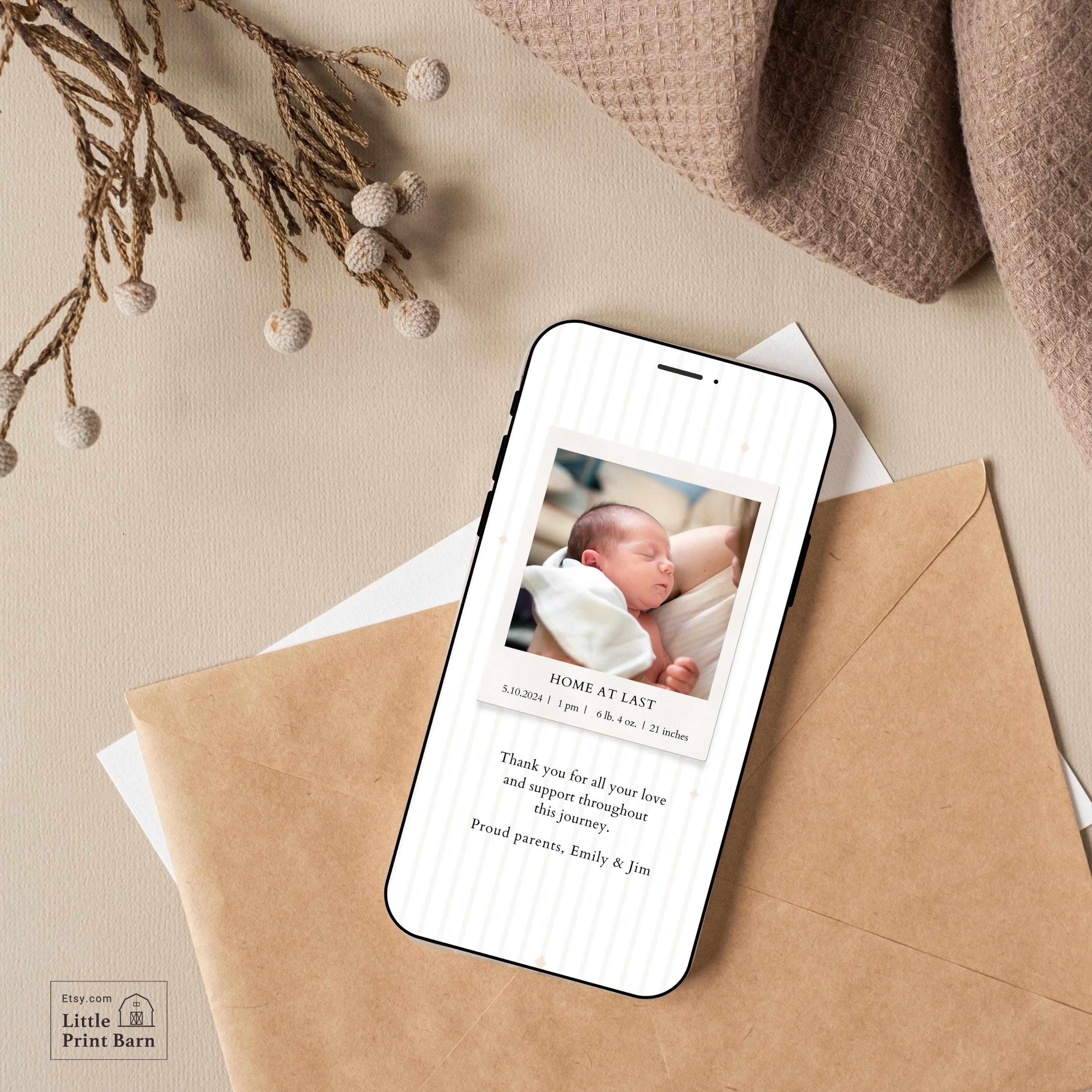 NICU Premature Baby Birth Announcement Video Template, Worth the Wait ...