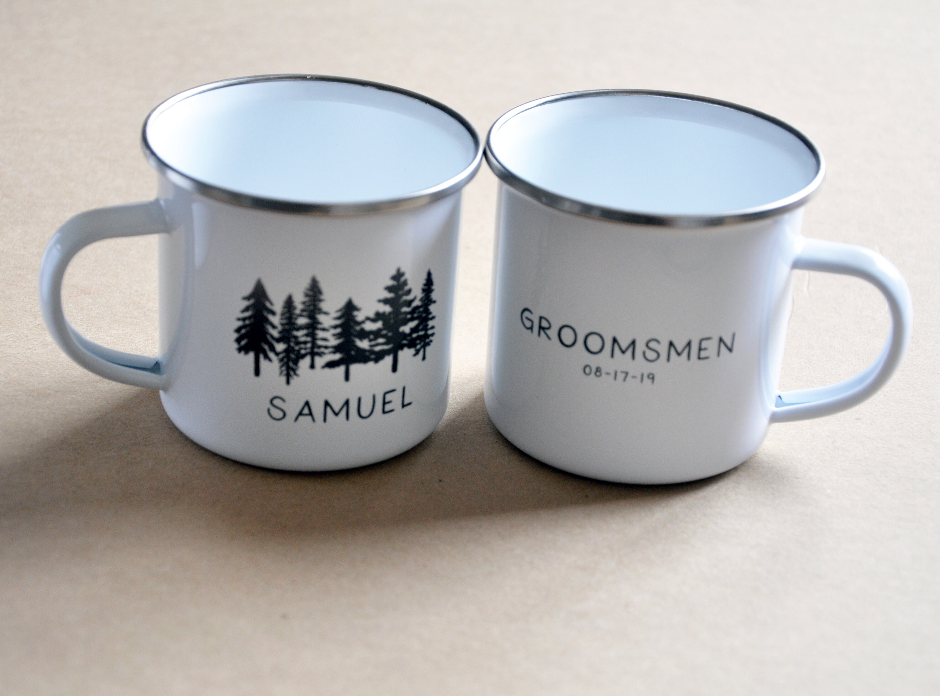 Groomsmen Gifts, Personalized Enamel Groomsman Mug, Personalized Mug ...