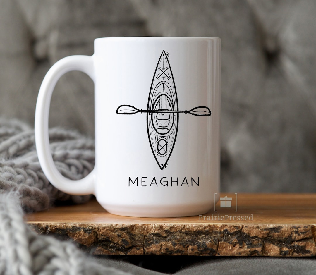 Personalized Kayak Mug, Gift for Kayaker, Custom Mug, Customized Coffee ...