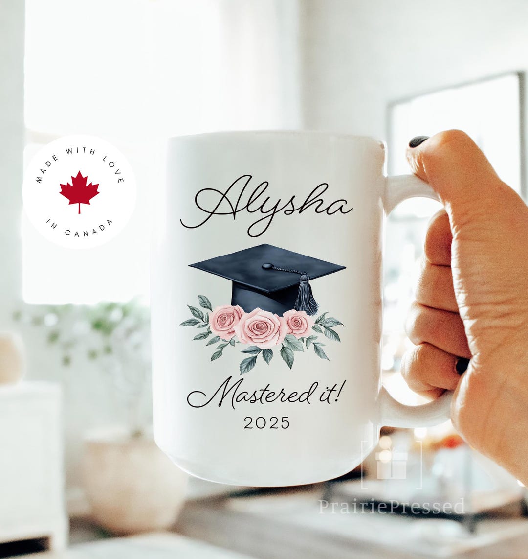Mastered It! Custom Grad Gift Class of 2025 University Graduate Masters ...