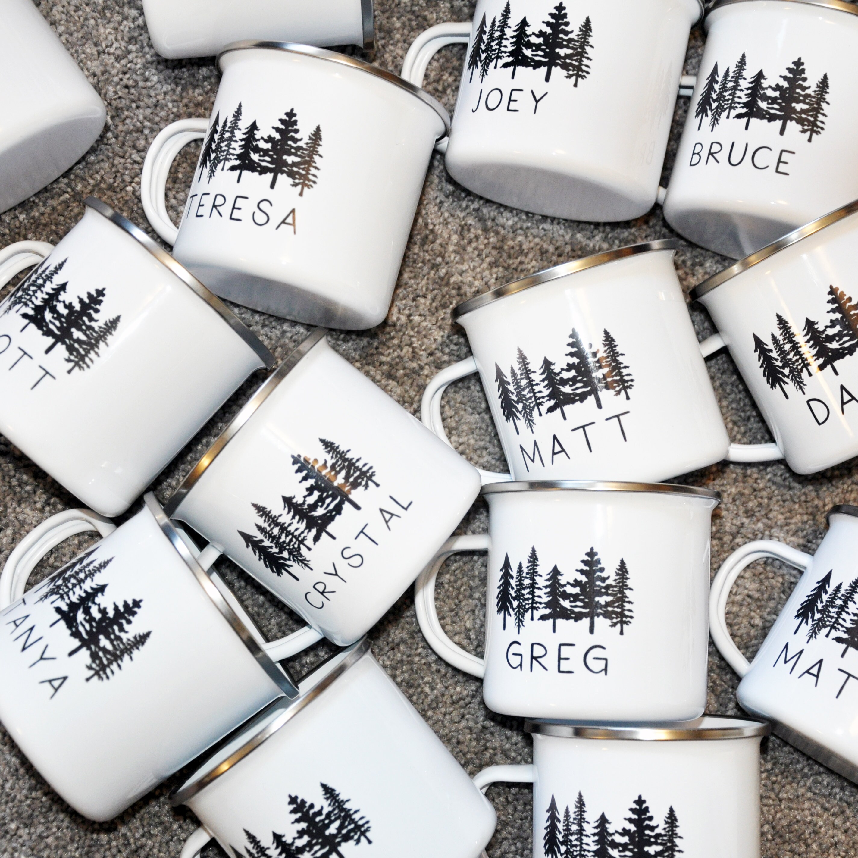 Groomsmen Gifts, Personalized Enamel Groomsman Mug, Personalized Mug ...
