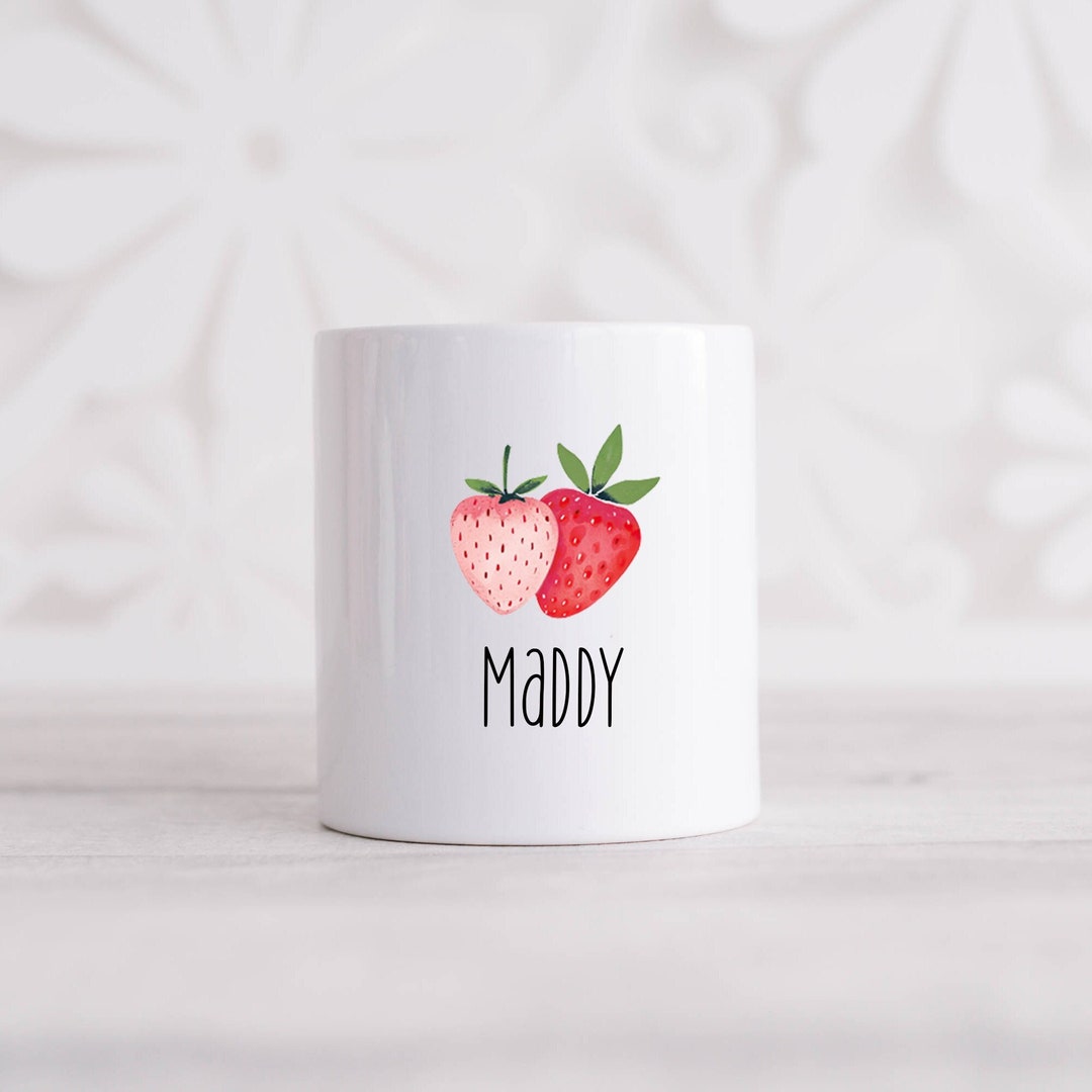 Strawberry Coin Bank, Custom Coin Bank, Christmas Gift Girl ...