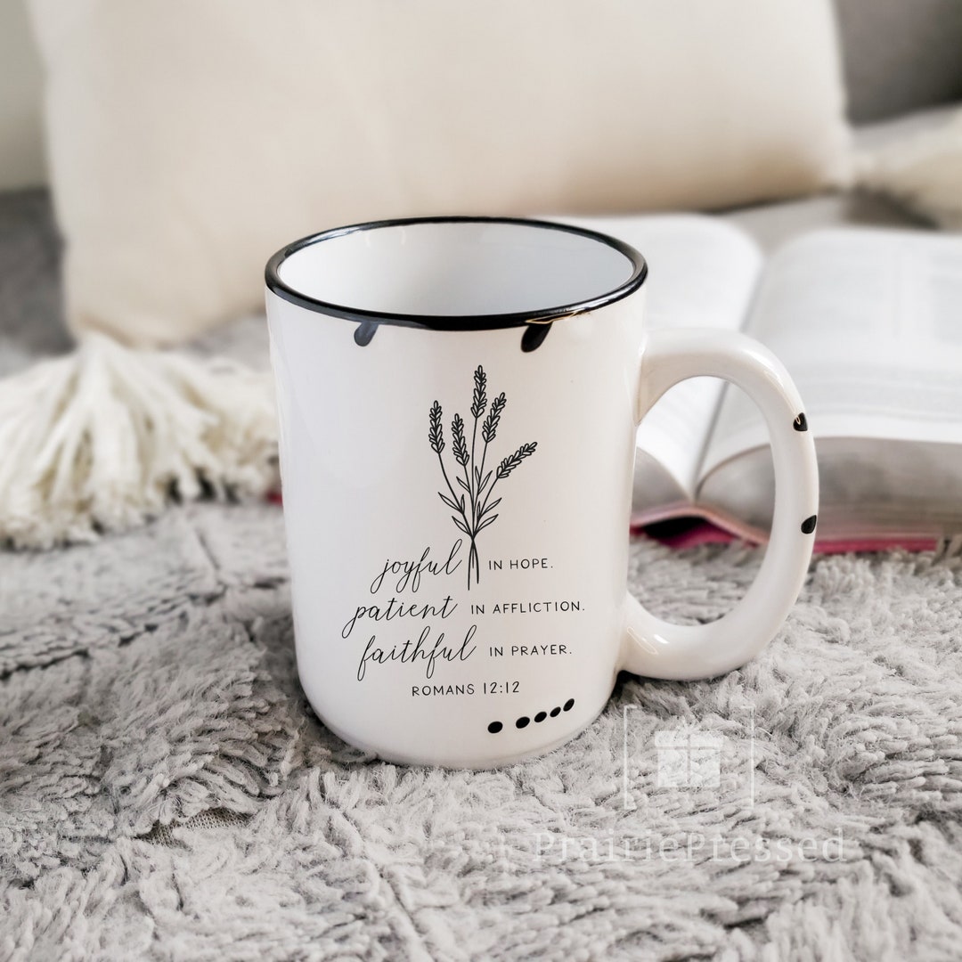 Bible Verse Mug, Christian Mug, Bible, Scripture, Cross, Religious ...