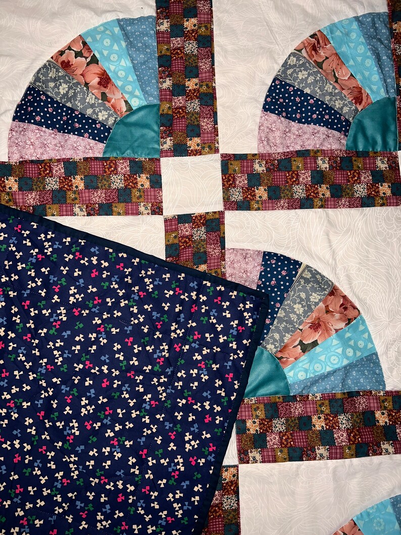 Handmade Full Size Grandmothers Fan Quilt - Etsy