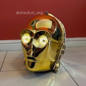 C-3PO Full Head With LED System Screen Accurate Replica From ANH and ...