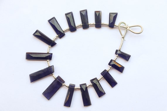 Iolite Faceted Rectangle Shape Drops 6x10mm to 7x14mm 15 | Etsy
