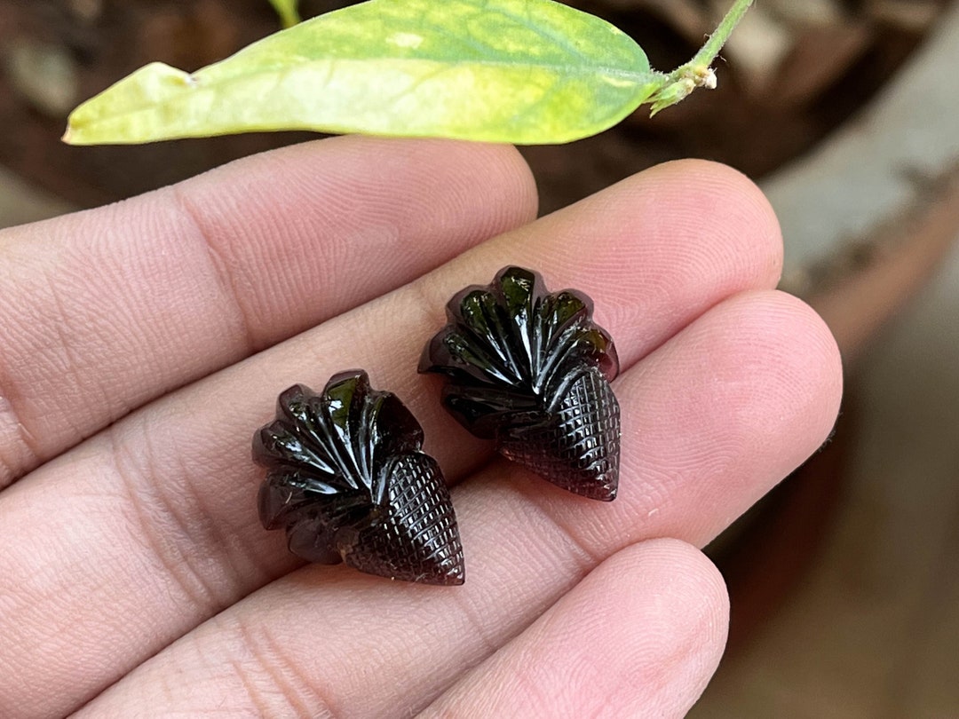 Rare! Natural Tourmaline Carving Strawberry Shape, Tourmaline Gemstone ...