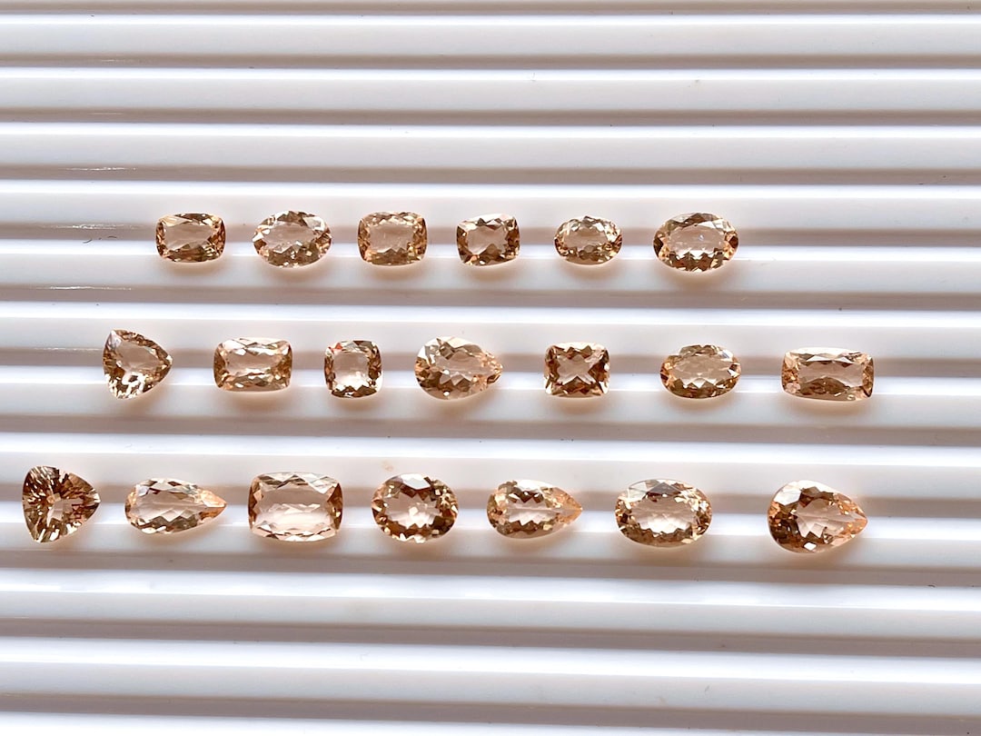 Exclusive! Peach Morganite Mix Shape Loose Gemstone, Natural Morganite ...
