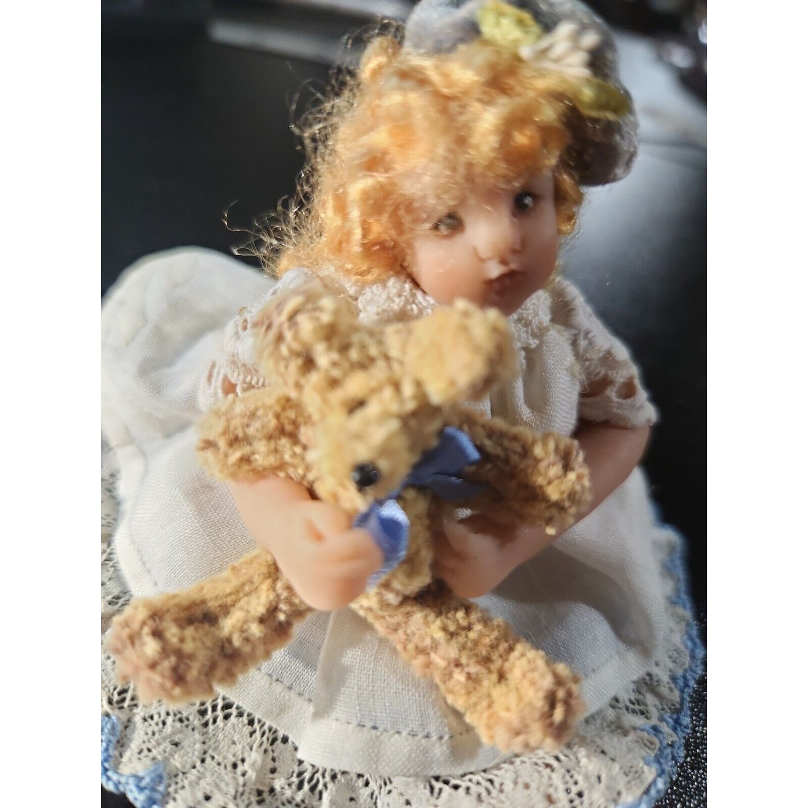 VTG Petite Poupee 2 Little Doll W/ Beret and Teddy - Etsy