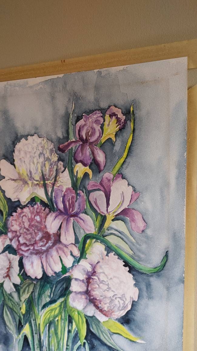 Original Art From Elizabeth Sharpless iris No - Etsy