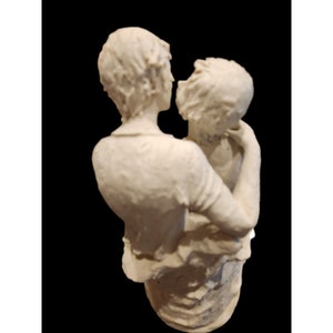 Capodimonte Couple Lovers Kissing Figurine White Statue Signed 65/100 - Etsy