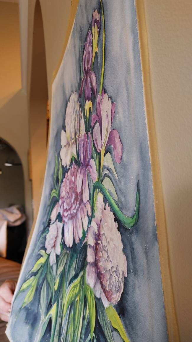 Original Art From Elizabeth Sharpless iris No - Etsy