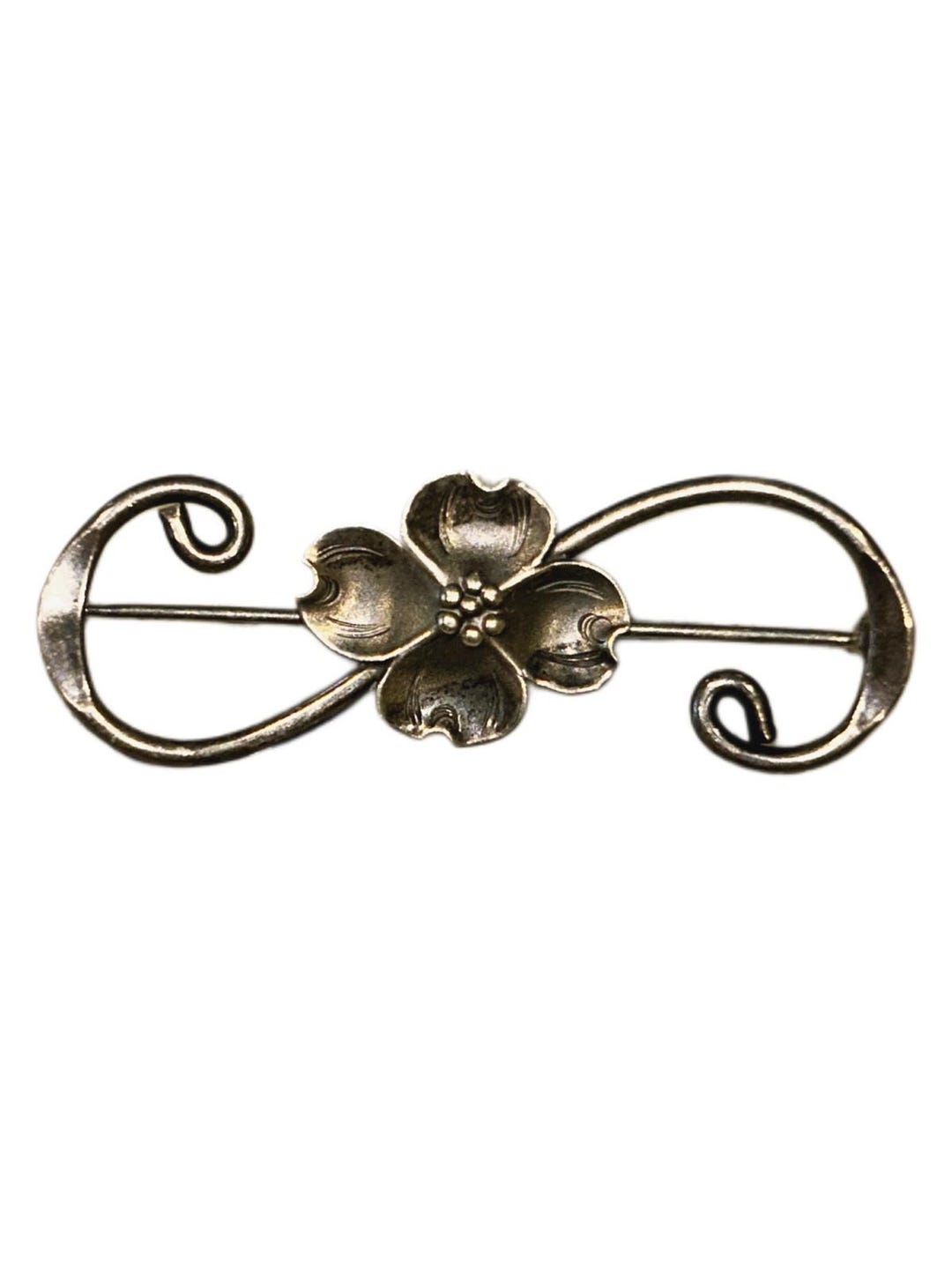 Sterling Silver Vintage Stuart NYE Dogwood Flower Brooch Pin - Etsy