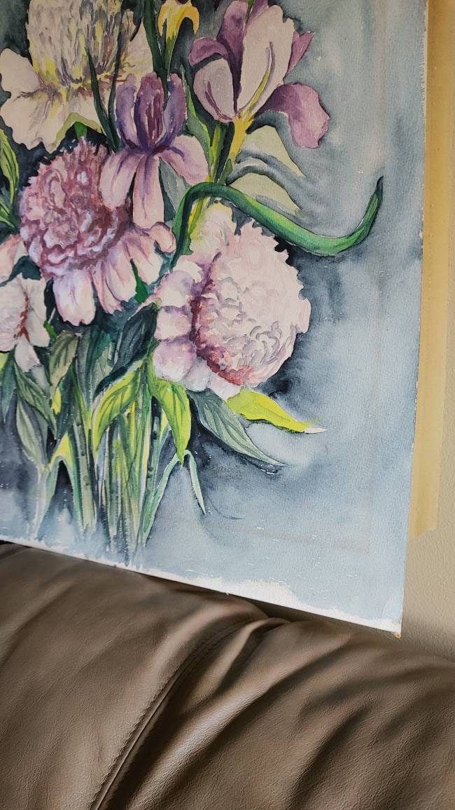 Original Art From Elizabeth Sharpless iris No - Etsy