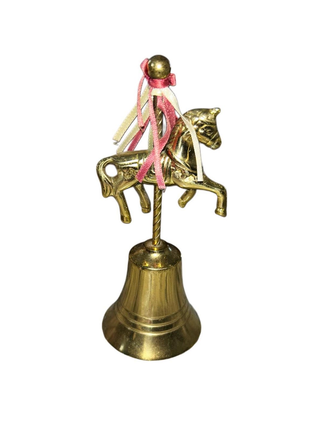 6" Vintage Brass Carousel Horse Bell Home Decor - Etsy