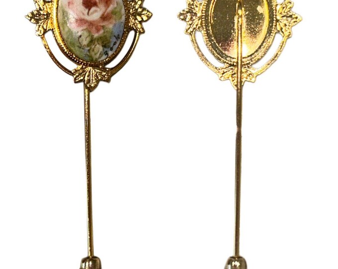 Various Vintage Gold Tone Hat Stick Pins - Etsy