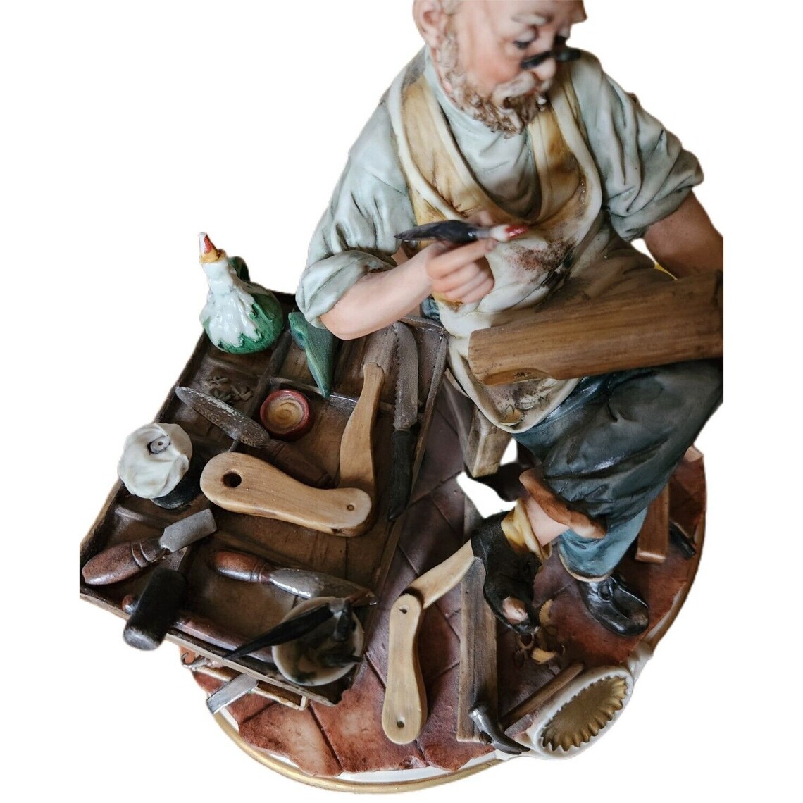 Capodimonte Porcelain Pinocchio Creation Geppetto Statue Sigillo Di ...